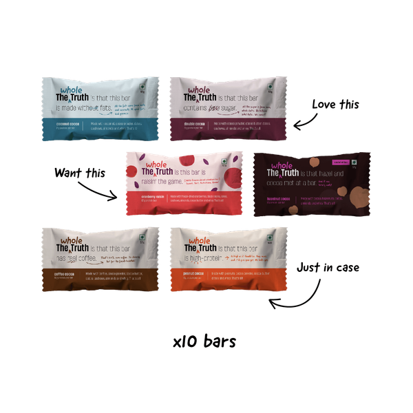 Personalised Box - Pack of 10 Protein Bars - The Whole Truth Foods